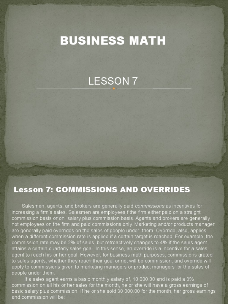 Sales Commissions Explained | PDF | Employment Compensation | Salary