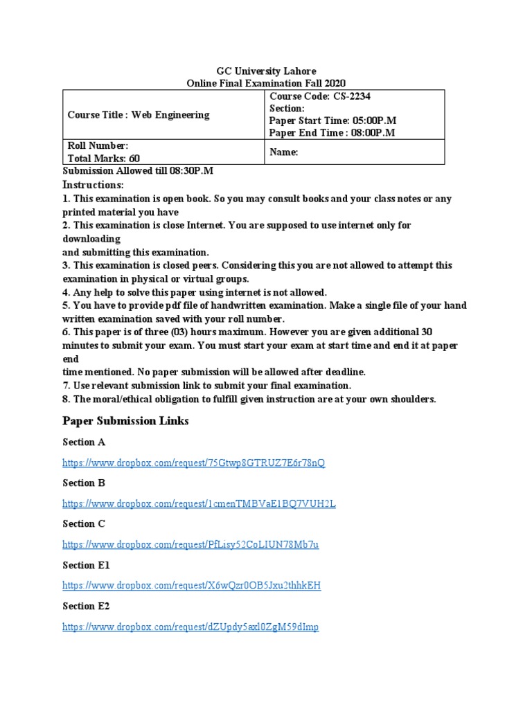 Instructions:: Paper Submission Links | PDF | Subroutine | Array Data Structure