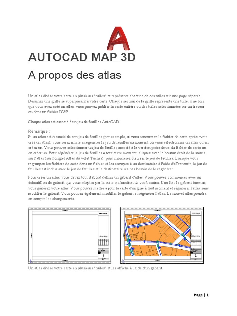 Autocad Map 3d Atlas | PDF | AutoCAD | Fichier informatique