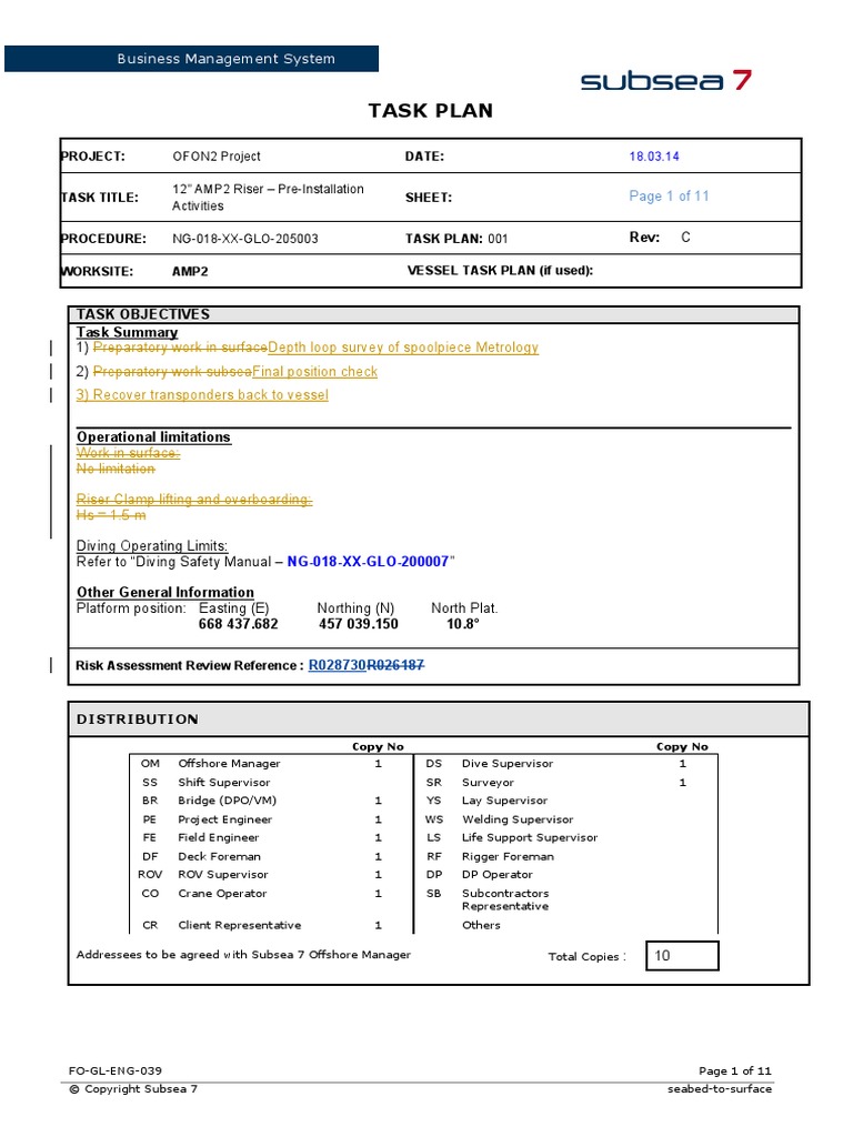 TP005-12 AMP2 Riser Depth Loop | PDF | Underwater Diving | Subsea ...