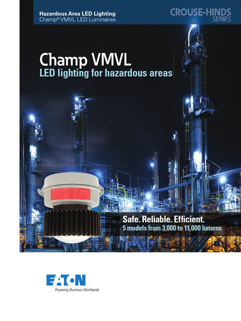 Champ VMVL: LED Lighting For Hazardous Areas | PDF | Lighting ...