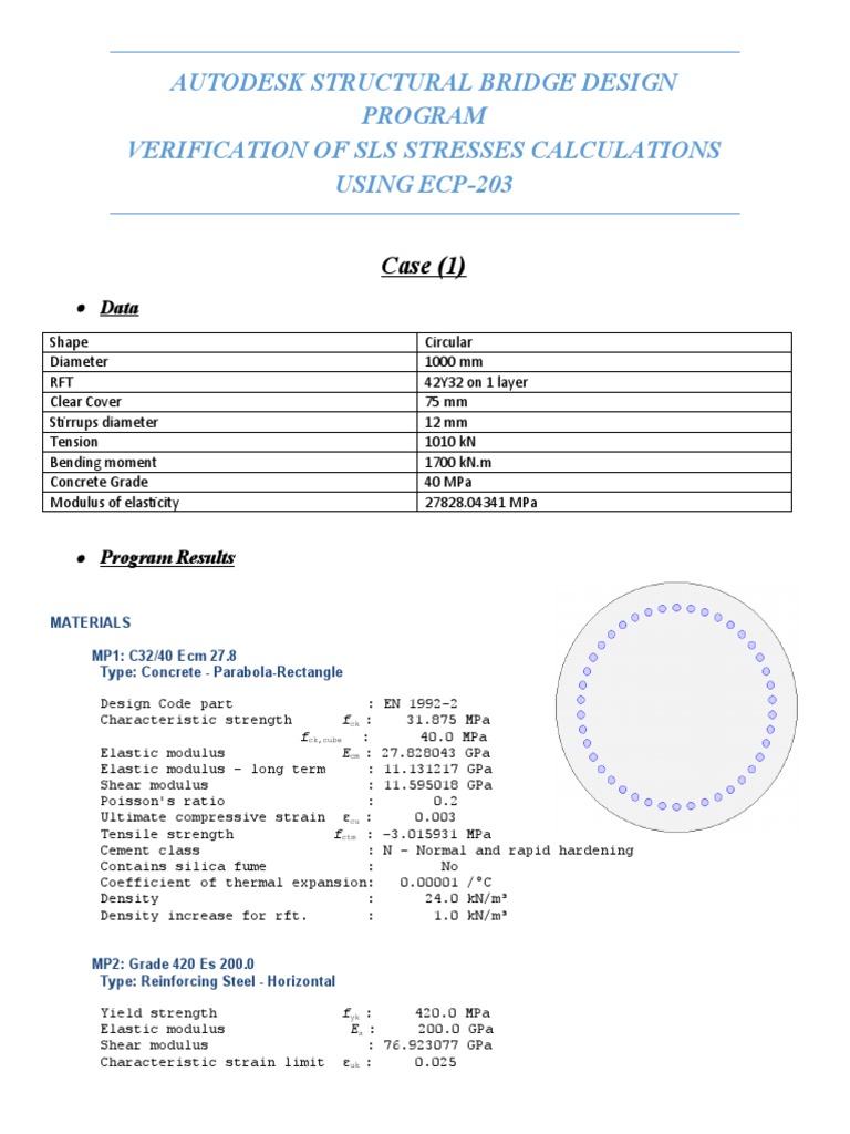 SLS Stress Verification in Bridge Design | PDF | Young's Modulus ...