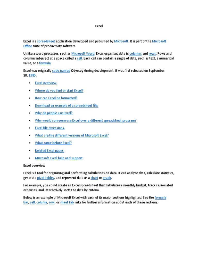 Excel Basics for Beginners | PDF | Microsoft Excel | Spreadsheet
