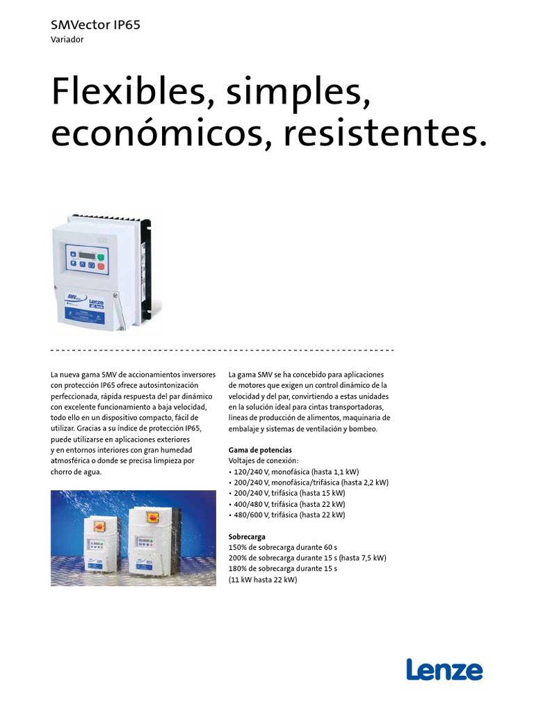 Inverter Drives SMV SMVector NEMA 4X IP65 - v2-0 - ES | PDF | Circuito ...