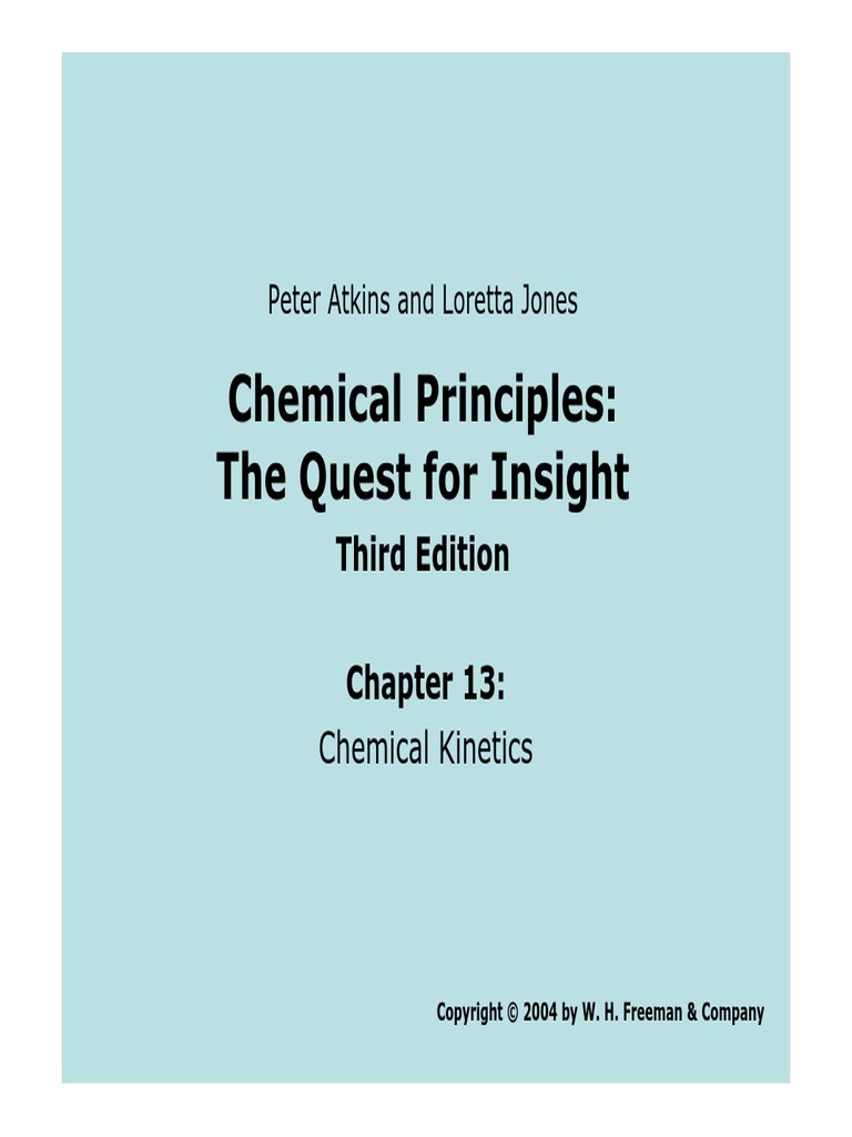 Chemical Principles: The Quest For Insight: Third Edition Chemical ...