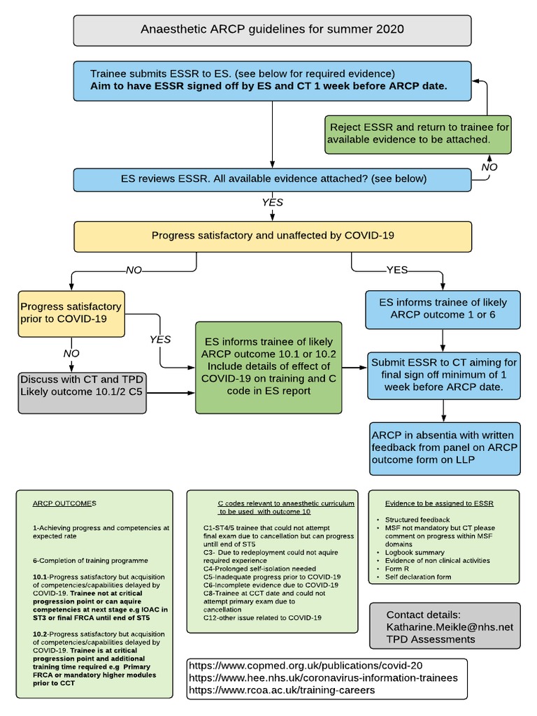 Draft ARCP Guidelines Summer 2020 | PDF | Health Care