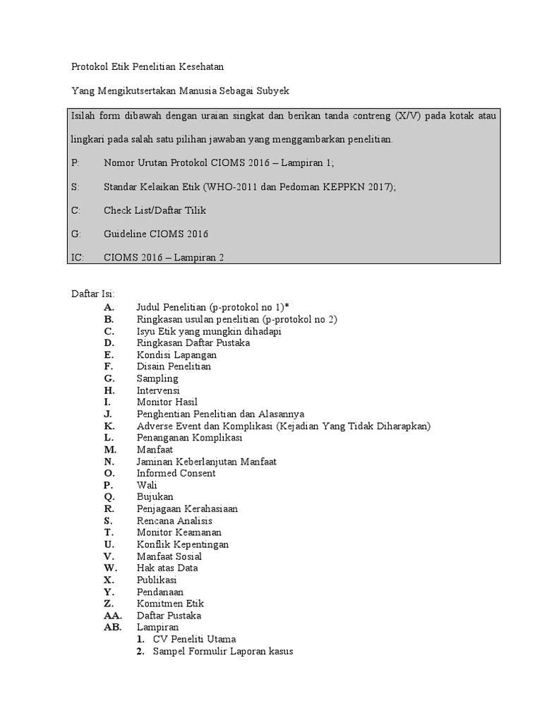 Form Protokol Mutakhir 2020 - Veby | PDF | Pengembangan Diri | Kesehatan Holistik