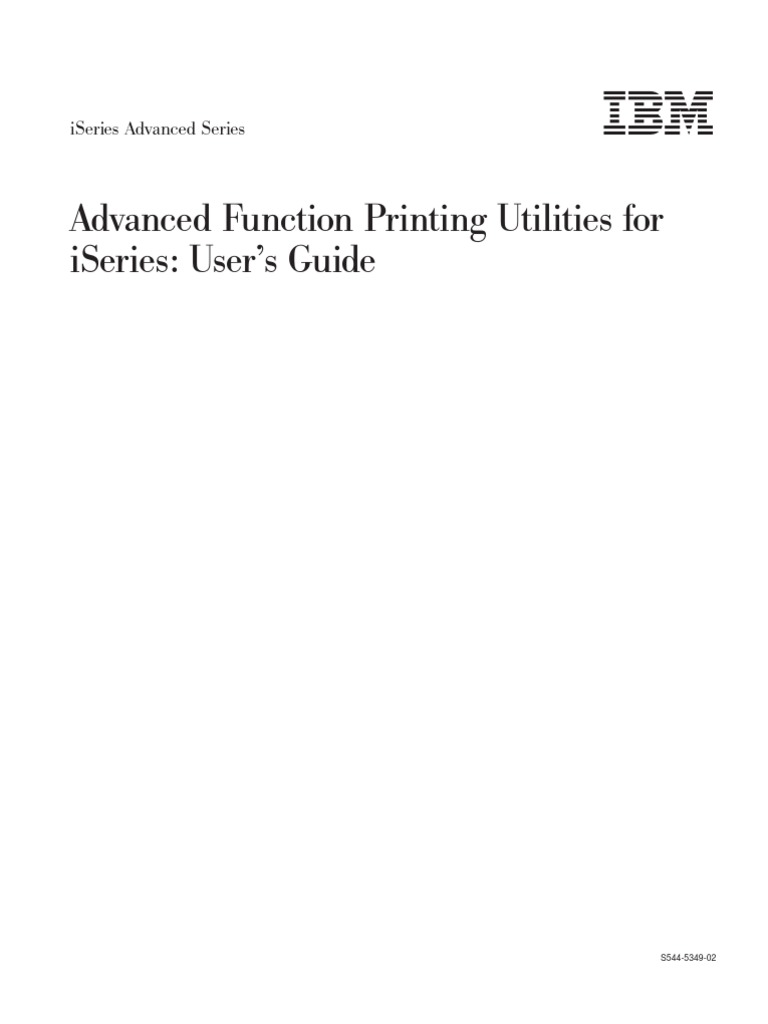 AFP - Print - Utilities - User - Guide | PDF | Page Layout | Ibm System I