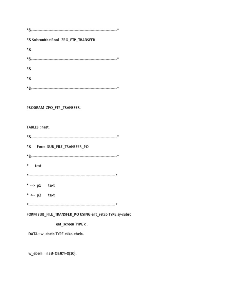 Zpo FTP Transfer | Download Free PDF | File Transfer Protocol | Comma Separated Values