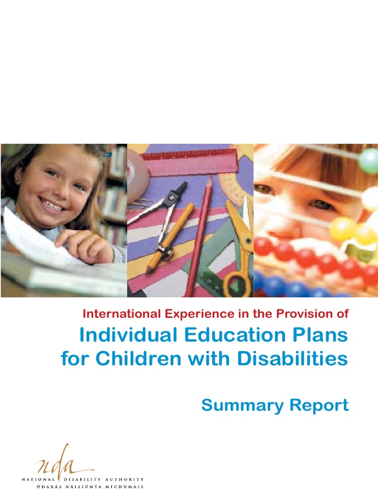 A Summary of Key Provisions for Developing Individual Education Plans ...