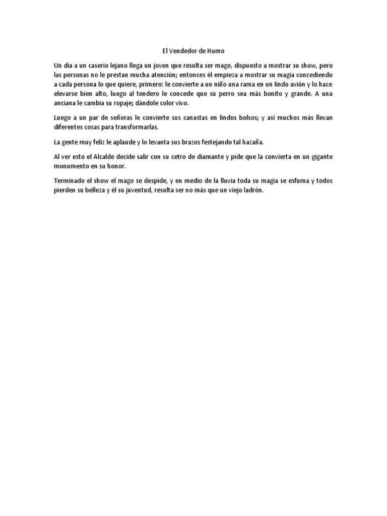 El Vendedor de Humo | PDF