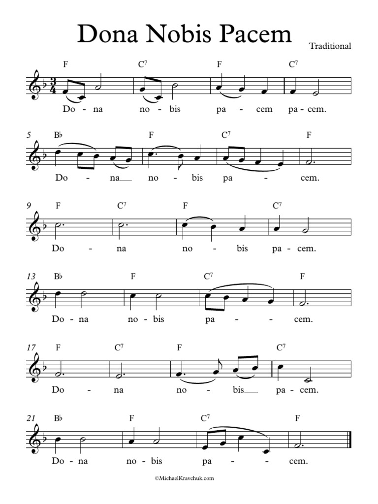 Dona Nobis Pacem | PDF
