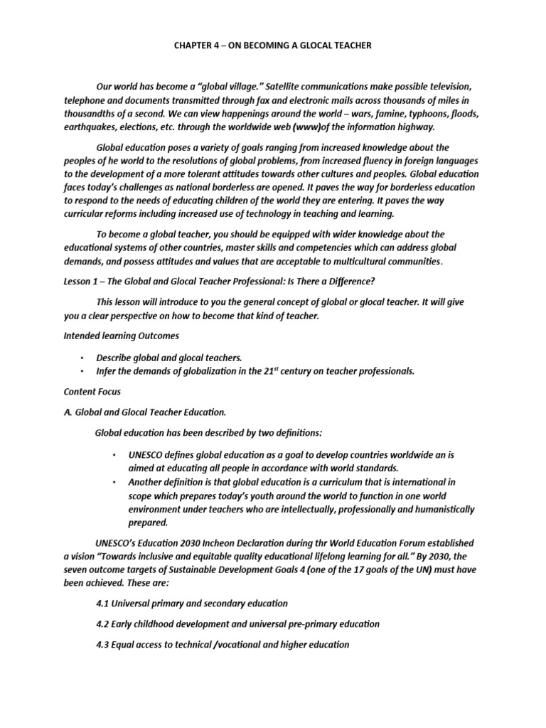 Chapter 4 - Lesson 1 | PDF | Learning | Communication