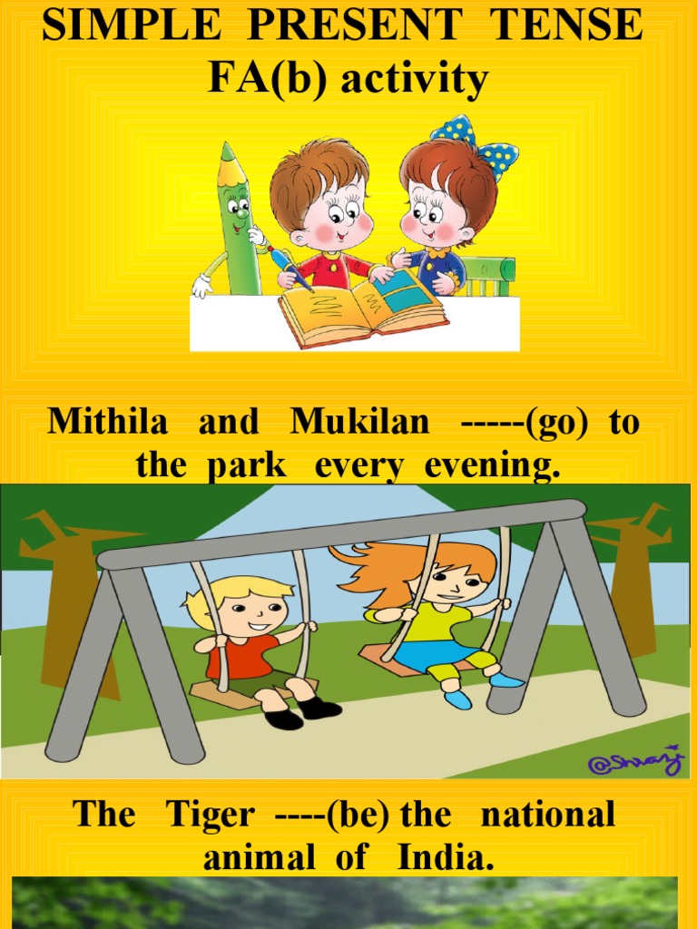 Simple Present Tense Classroom Posters CLT Communicative Language Teach ...