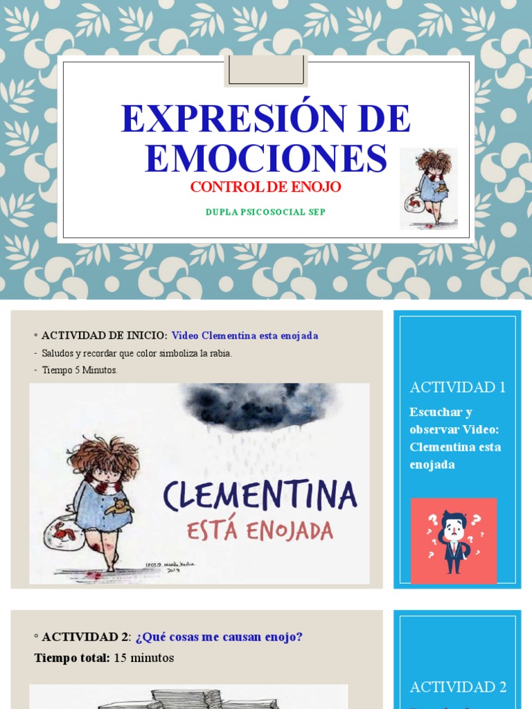 TALLER Manejo Del Enojo | PDF