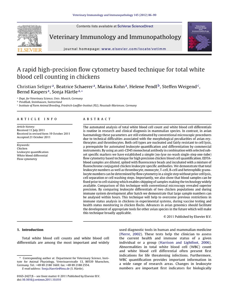 2 A Rapid High-Precision Flow Cytometry Based Technique For Total White ...