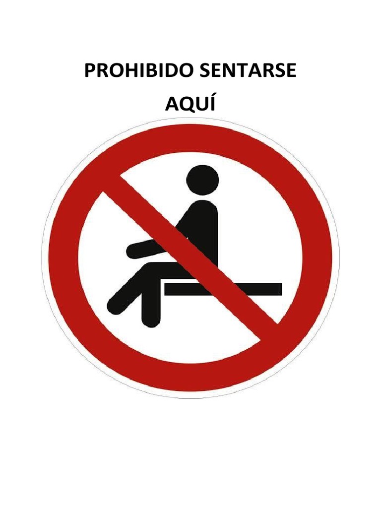 PROHIBIDO SENTARSE Aqui | PDF