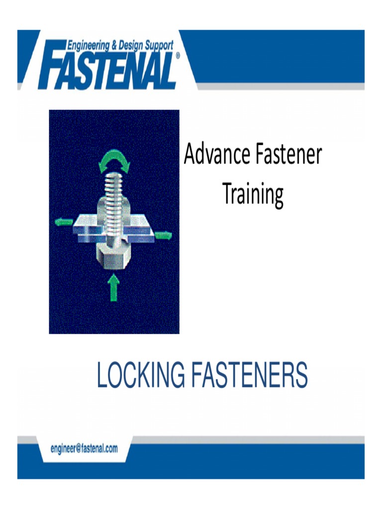 Fastener Locking | PDF | Nut (Hardware) | Screw