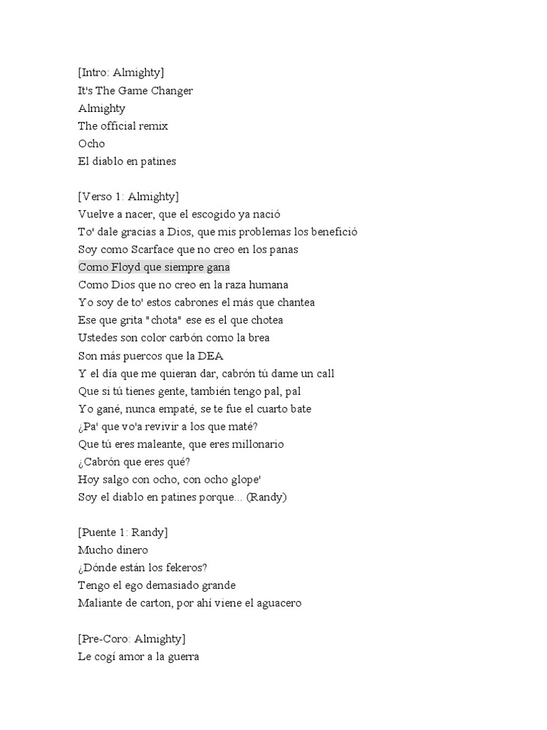 Ocho Letra Almighty | PDF | Religión y creencia