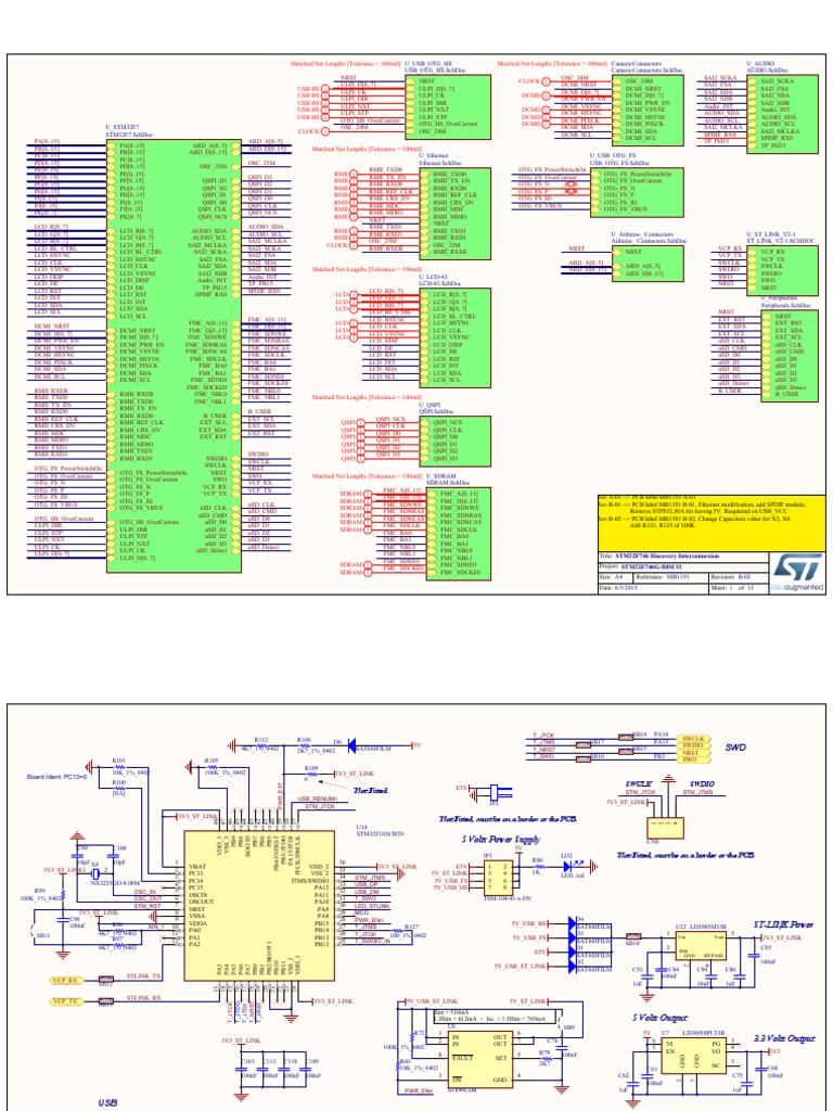STM32F746G-DISCO Schematic Overview | PDF | Manufactured Goods | Computer Networking