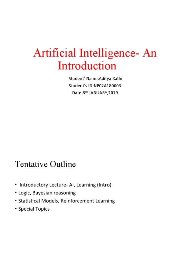 Artificial Intelligence - Introduction | PDF | Artificial Intelligence ...
