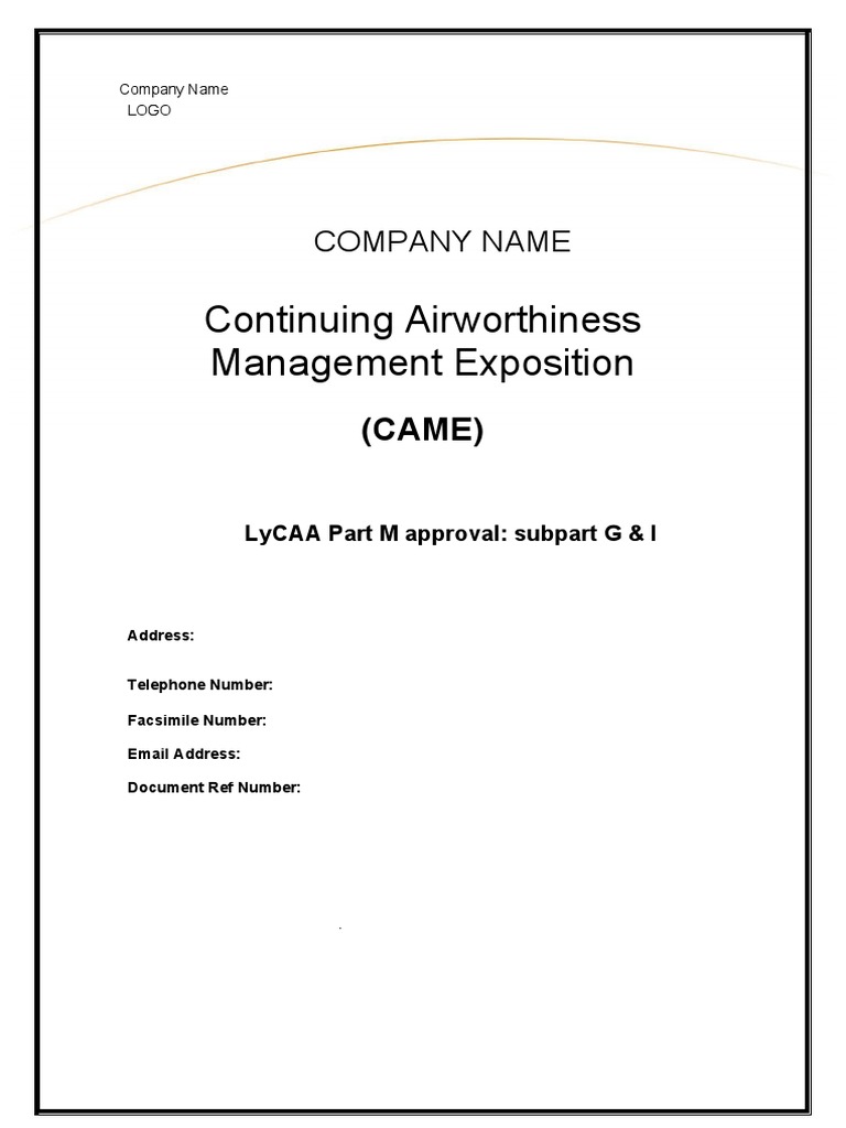 Continuing Airworthiness Management Exposition 30-3-2021 | PDF