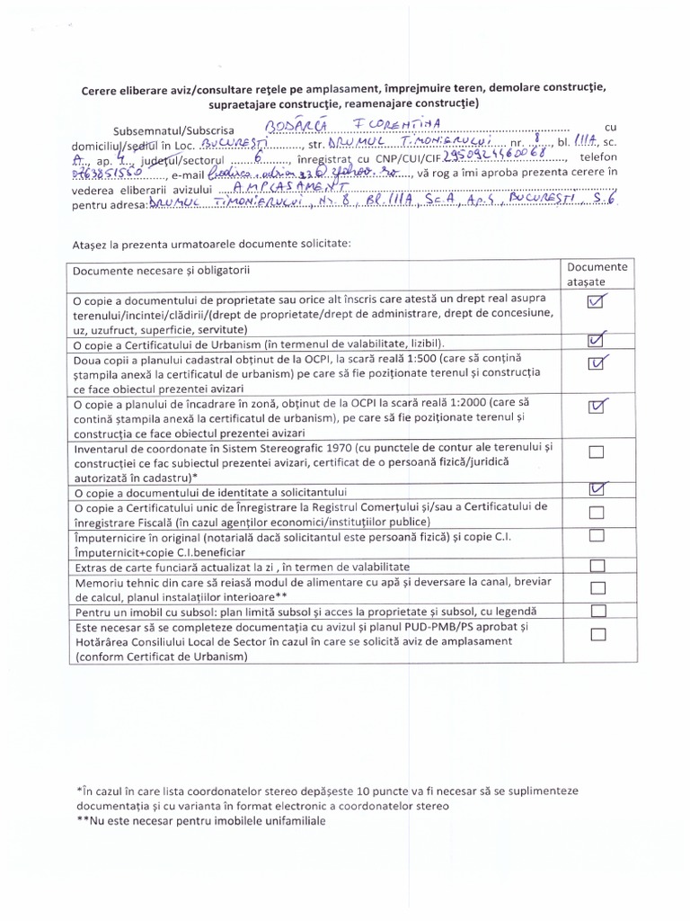 Cerere Aviz Apa Nova | PDF