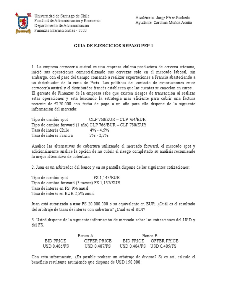 Guia Repaso Pep 1 420966 | Download grátis PDF | Euro | Tipo de cambio