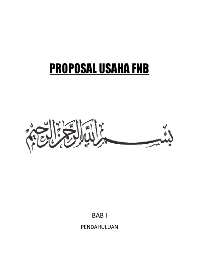 Proposal Usaha FNB | PDF