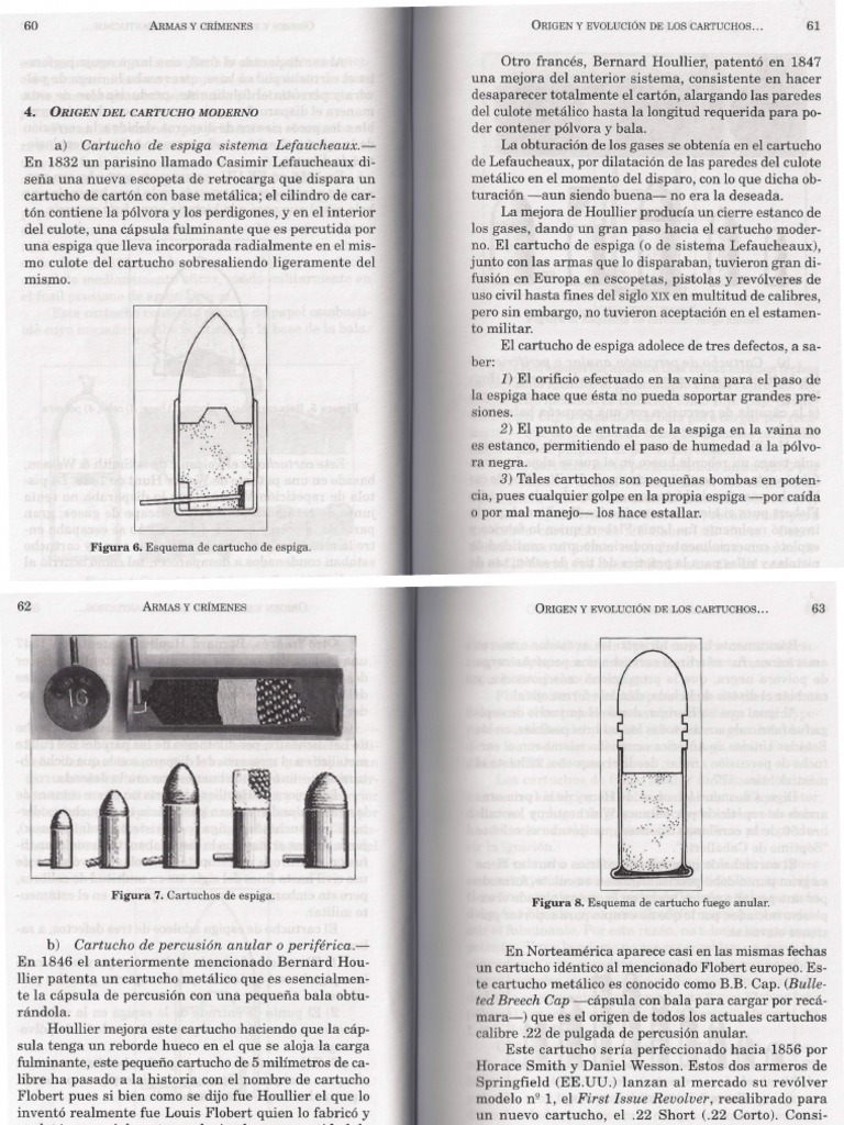 02-Capitulo 2-Origen y Evolucion de Los Cartuchos para Armas de Fuego 60-73 | PDF | Cartucho ...