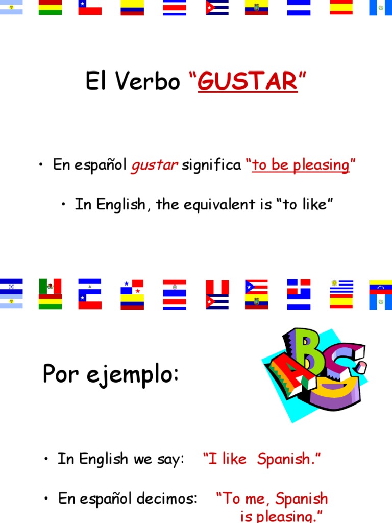 Gustar Spanish Powerpoint | PDF | Morphology | Linguistic Typology