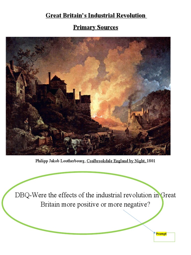 Ir DBQ 2021 | PDF | Industrial Revolution | Reason