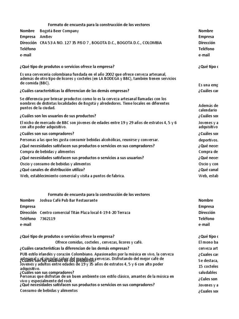 Panorama Competitivo BBC | PDF | Cerveza | Alimentos