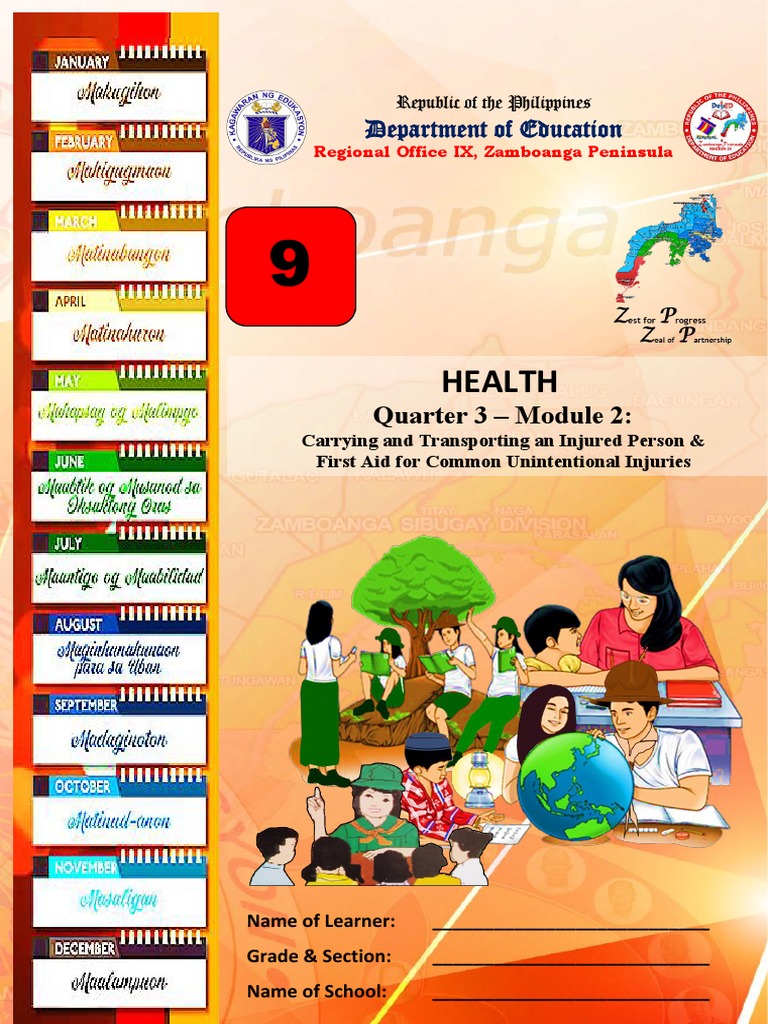 Grade 9 HEALTH Q3 - M2 | PDF | First Aid | Injury