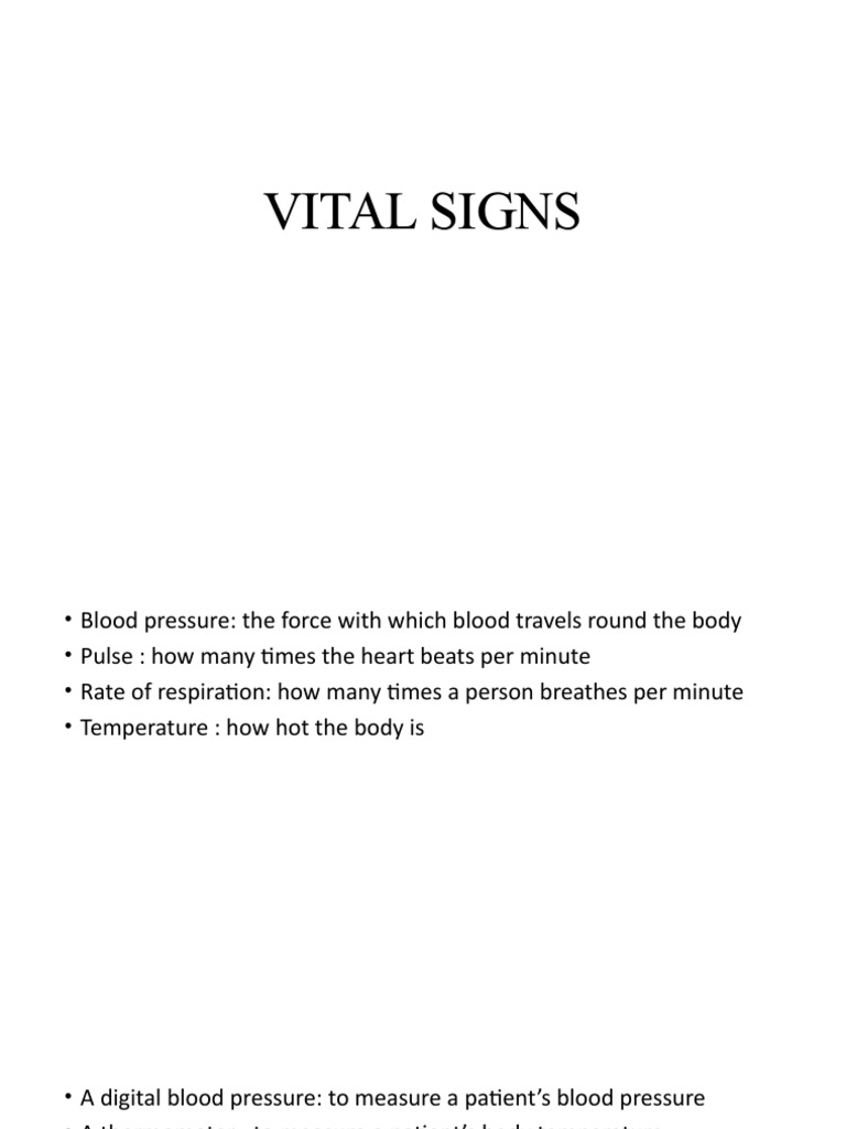 Vital Signs | PDF | Atrium (Heart) | Heart