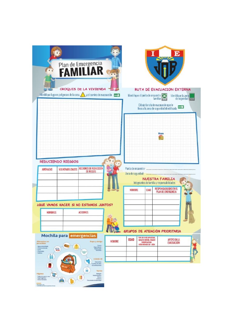 Plan de Emergencia Familiar - Esquema 2 | PDF