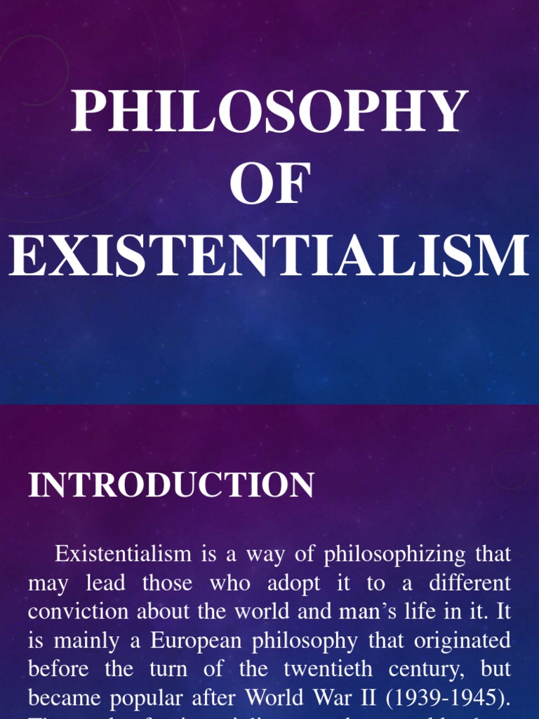 An Introduction to Existentialism and its Implications for Educational ...