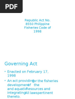 RA 8550 As Amended by RA 10654 Fisheries Code | PDF | Coral | Coral Reef