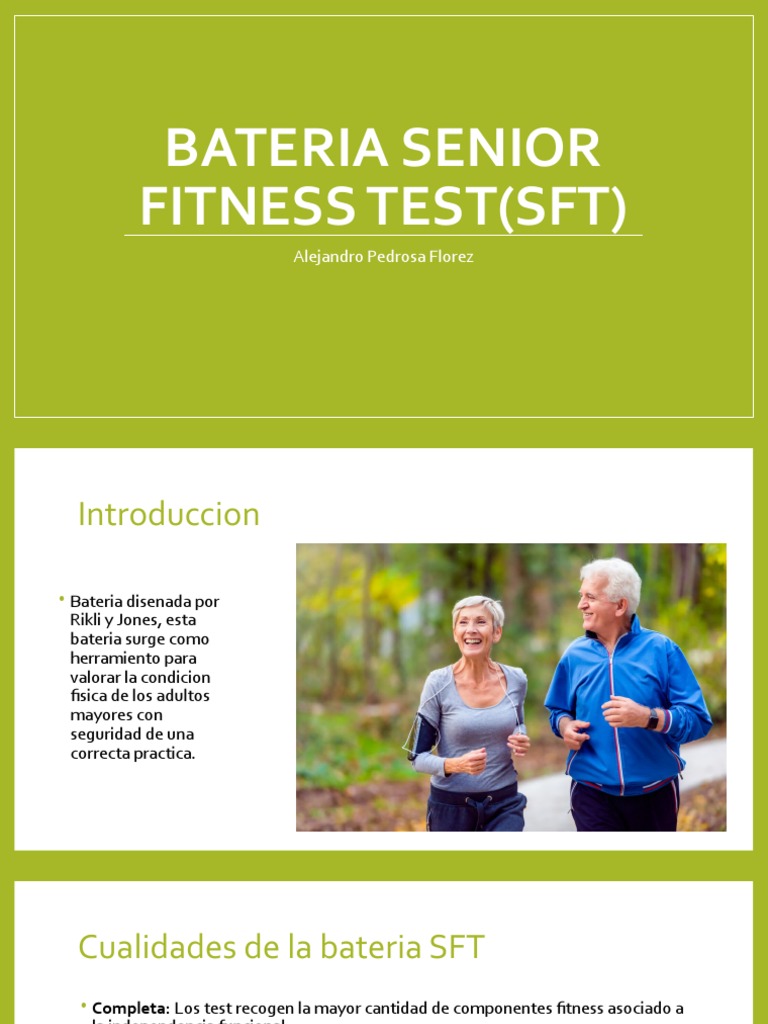 Bateria Senior Fitness Test (SFT) | PDF | Aptitud física | Bienestar