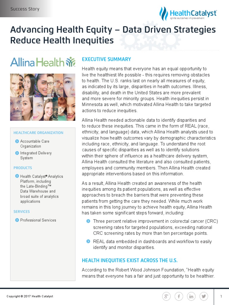 Advancing Health Equity - Data Driven Strategies Reduce Health ...