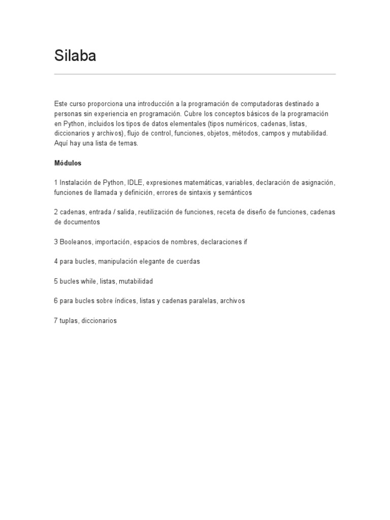 Curso Pyton | PDF | Puntero (Programación de computadora) | Python (lenguaje de programación)