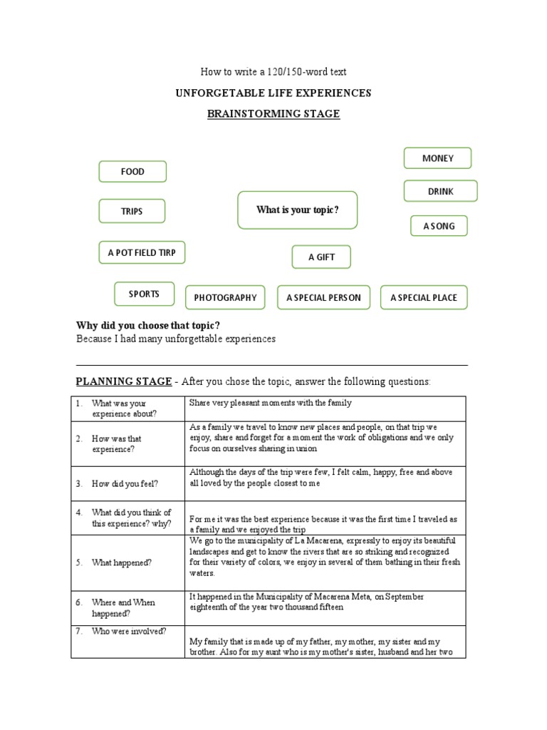 How To Write A 120 Word Text | PDF