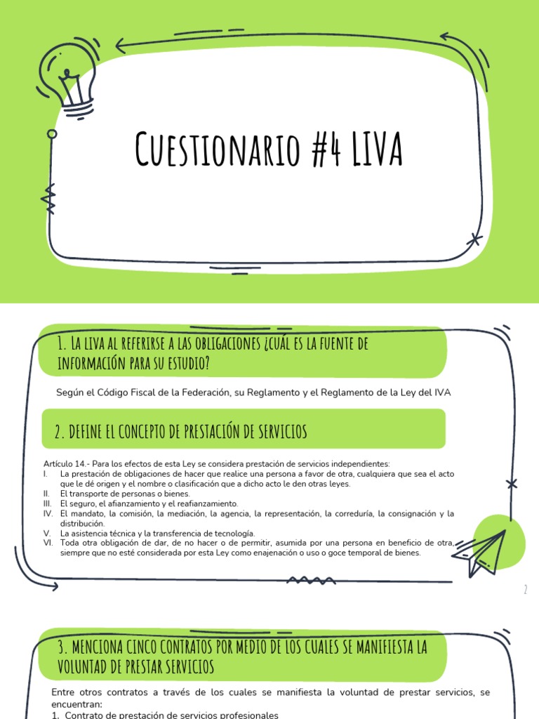 Cuestionario #4 LIVA | PDF | Impuestos | Interés