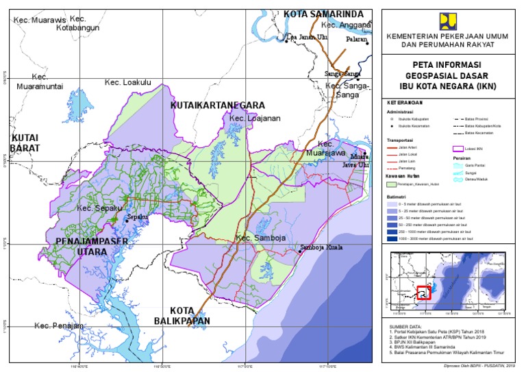 Peta Geospasial Dasar IKN | PDF