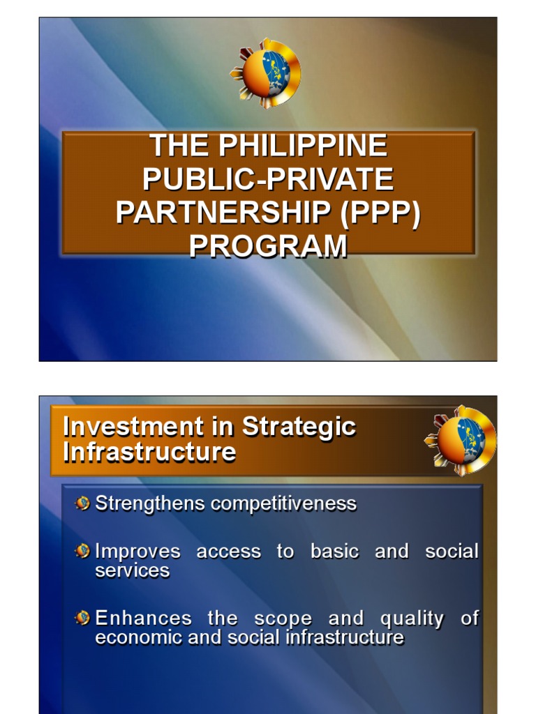 PPP Center Presentation | Infrastructure | Public–Private Partnership ...