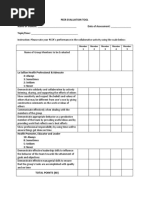 Preceptor Evaluation Form | PDF