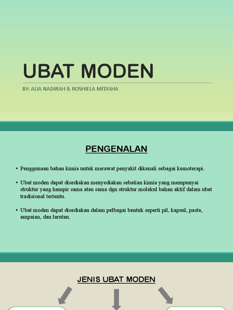 KIMIA - F5 Ubat Moden | PDF