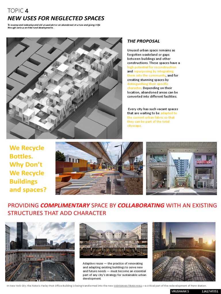 Use of Neglected Space | PDF | Economic Development | Planning