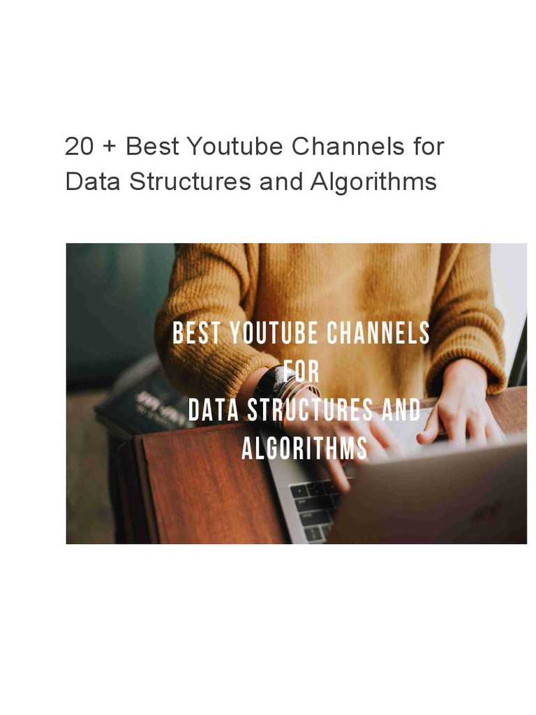 20 + Best Youtube Channels For Data Structures and Algorithms | PDF