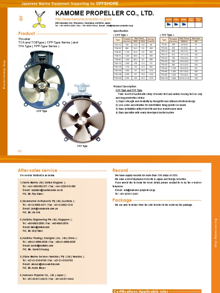 023 Kamome Propeller | PDF | Spaceflight Technologies | Propulsion